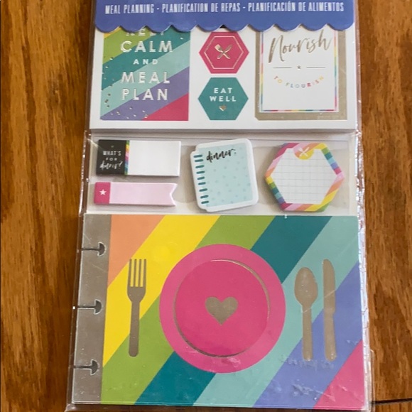 The Happy Planner | Office | Nwt Happy Planner Menu Planner Set | Poshmark